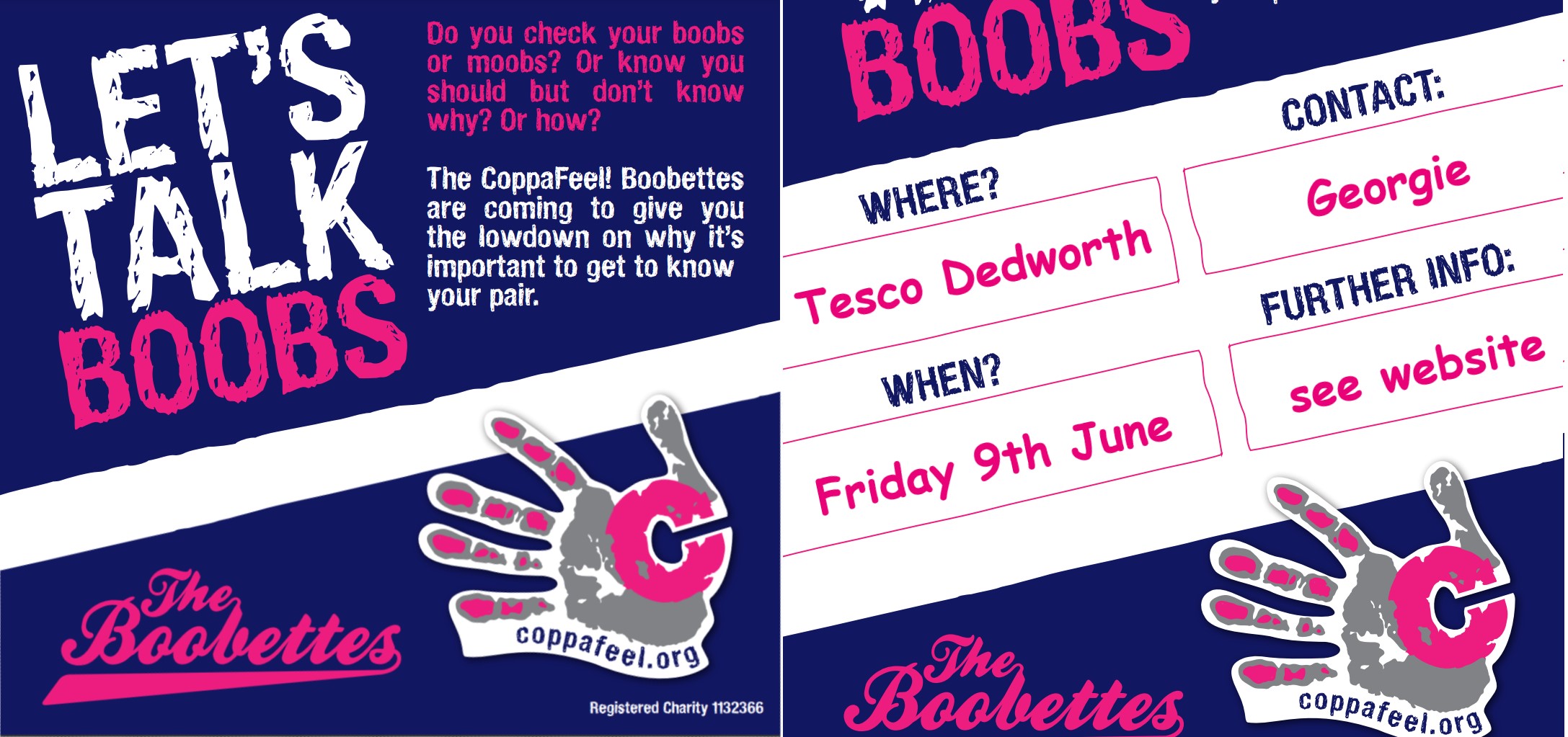 Georgie May’s Fundraiser for Coppafeel.org in Tesco on Friday 9th June ...
