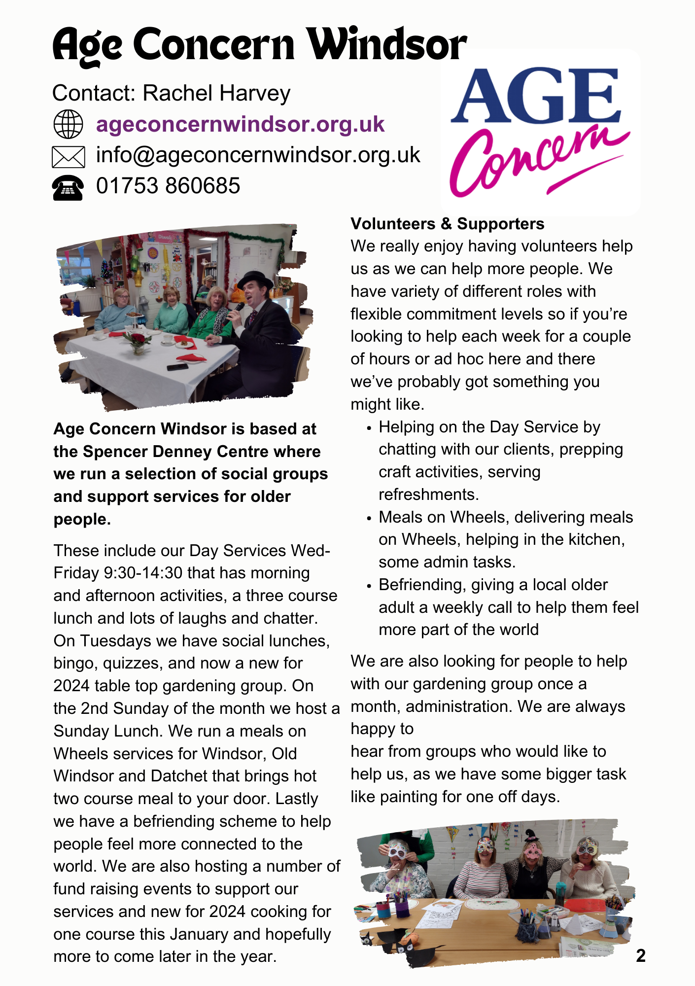 Windsor Directory Age Concern – I Love Windsor CIC Directory ...