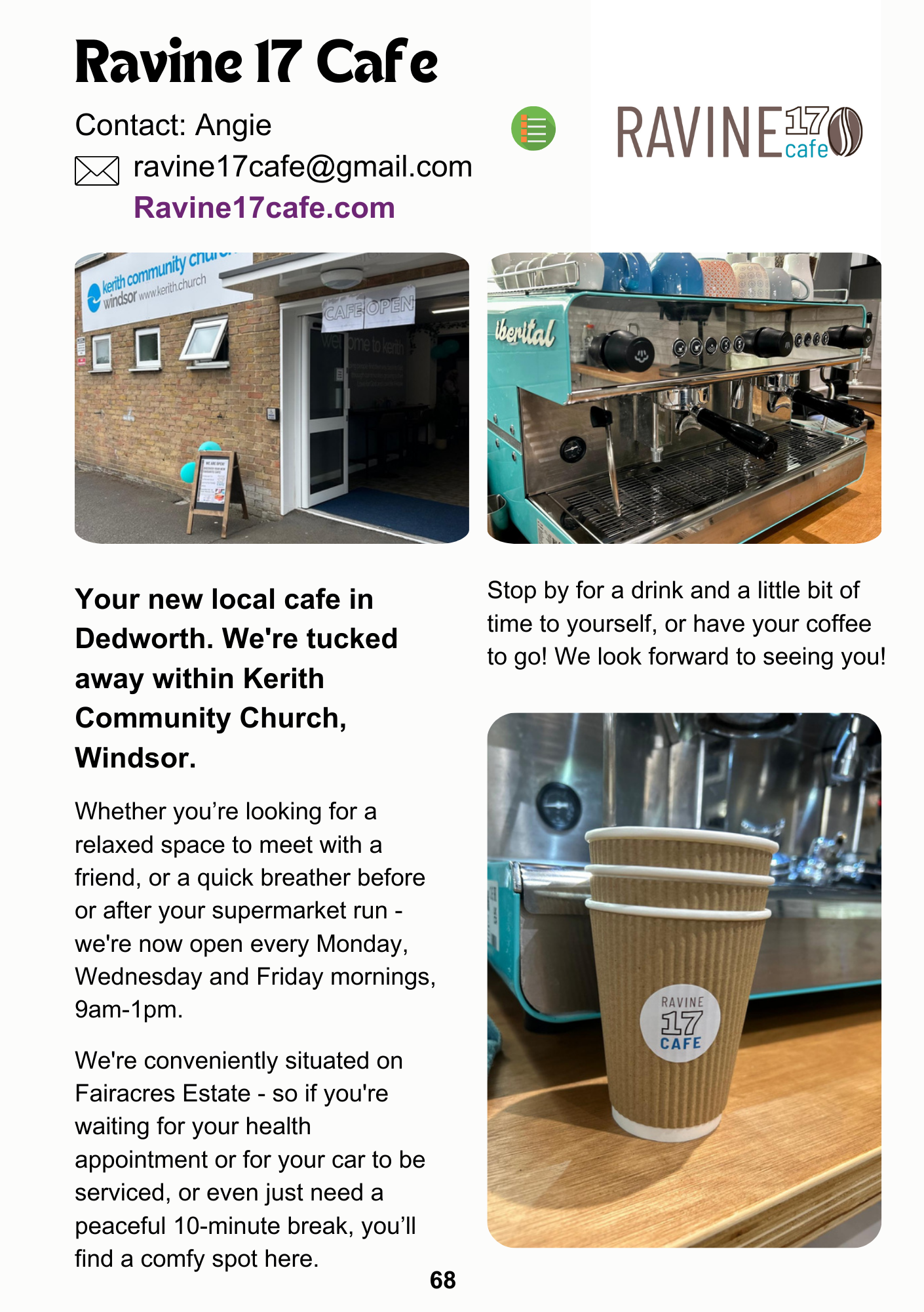 Ravine 17 Cafe – I Love Windsor CIC Directory & Community Forum